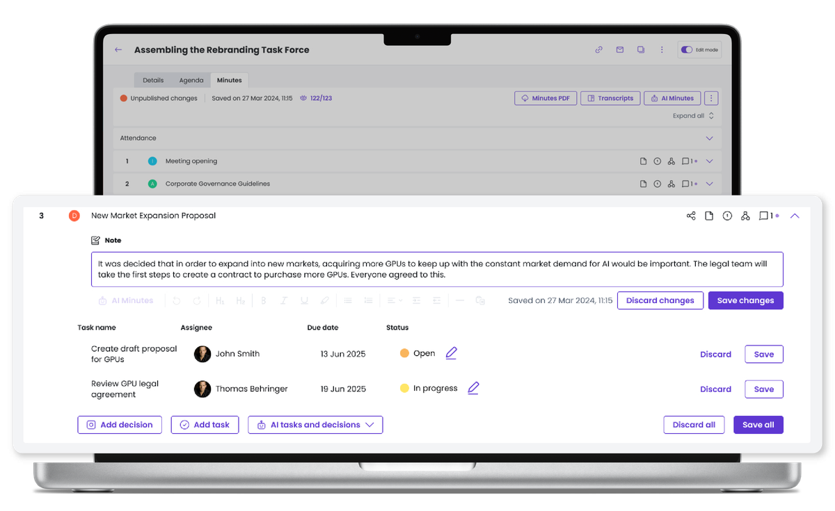 Departmental Meetings | Sherpany